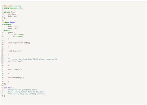 Solved 1 Include 2 Using Namespace Std 3 4 Struct Item 5