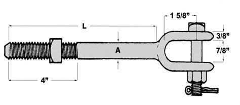 Premium Clevis Bolts For Transmission Lines Durable And High Strength