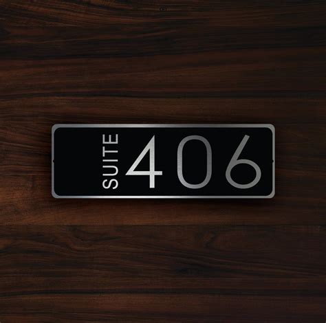 CUSTOM HOTEL SUITE Door Number Sign Hotel Suite Door Number Sign Customizable Room Number