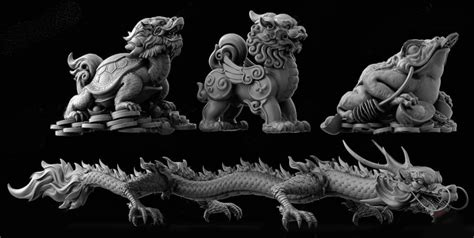 【神兽3d打印模型】3d打印模型下载3d打印模型库 Enjoying3d模型网