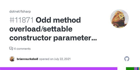 odd method overload settable constructor parameter interaction · issue 11871 · dotnet