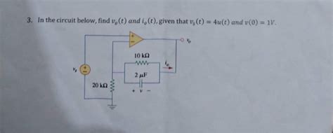 Solved In The Circuit Below Find V T And It Given Chegg Com