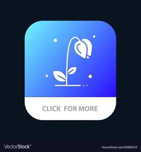 Sunflower Floral Nature Spring Mobile App Button Vector Image