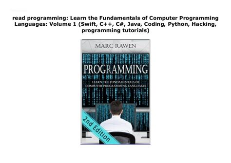 Read Programming Learn The Fundamentals Of Computer Programming Lang