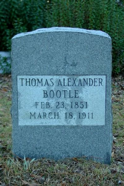 Thomas Alexander Bootle Jr 1851 1911 Find A Grave Memorial