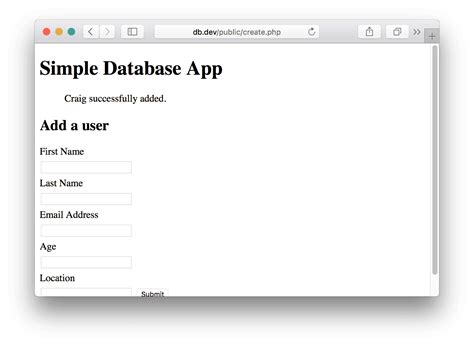 Build A Php And Mysql Crud Database App From Scratch Tanias Website