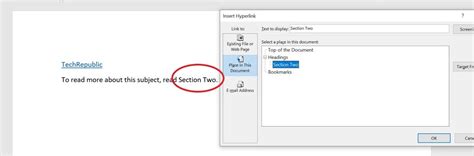 How To Insert Absolute And Relative Hyperlinks In A Microsoft Word Document TechRepublic