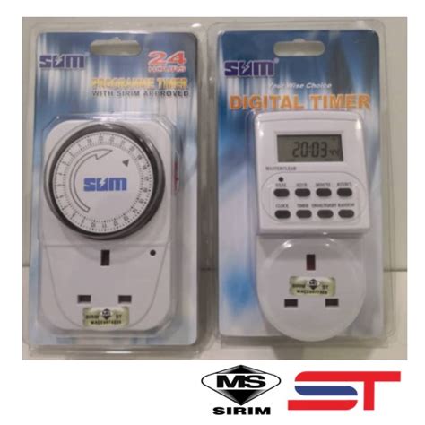 Sum 13a 24hours Programme Timer With Sirim Approved Sum 24hours Digital 3pin Plug In Timer
