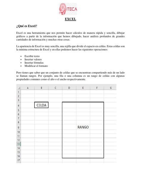 Excel Iteca Pdf Microsoft Excel Archivo De Computadora