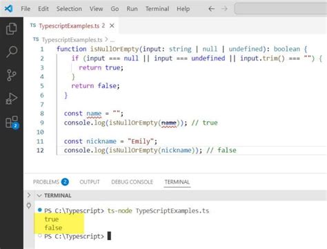Check If A String Is Null Or Empty In Typescript