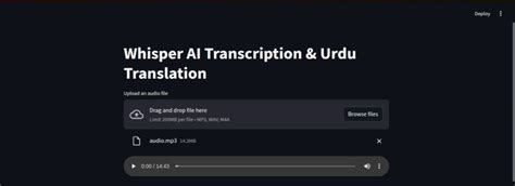 ai speechrecognition whisperai streamlit nlp urdu