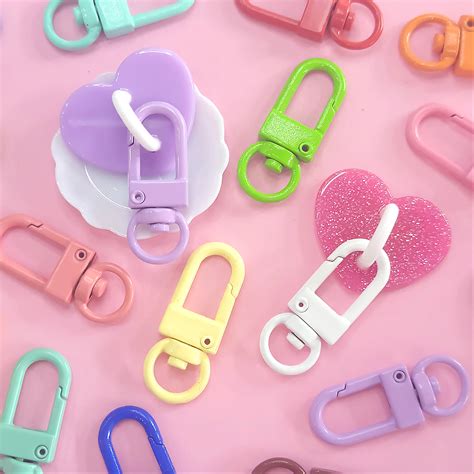 D고리 키링 부자재 만들기 제작 열쇠고리 키홀더 재료 폰코니