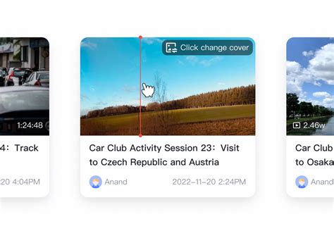 交互概念设计：在视频卡片上滑动 点击快速切换封面kebot 站酷zcool