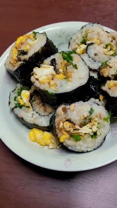 Egg Gimbap 계란김밥과 돼지김치찌개 🍙🥗 Youtube