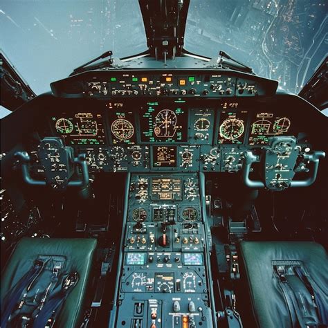 A Cockpit View Of A Military Jet With Various Control Panels And