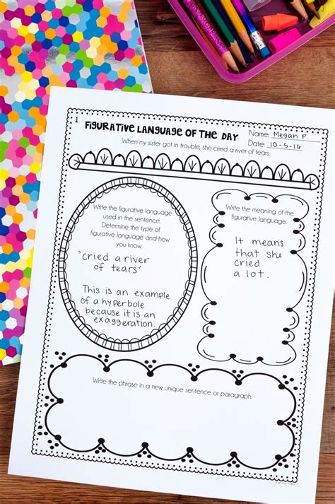 Out Of The Dust Figurative Language Worksheets Language Worksheets