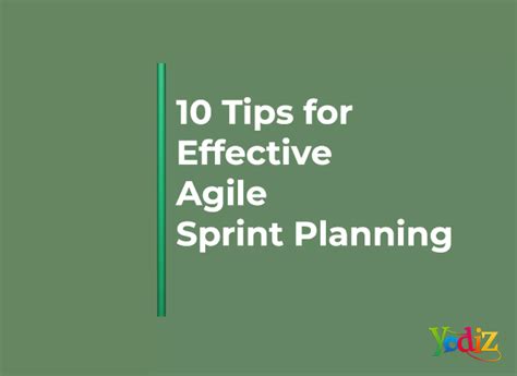 10 Tips For Effective Agile Sprint Planning Ppt
