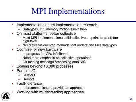 Ppt Portable Mpi And Related Parallel Development Tools Powerpoint