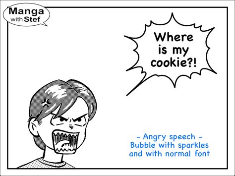 Text Bubbles And Their Variations Manga With Stef