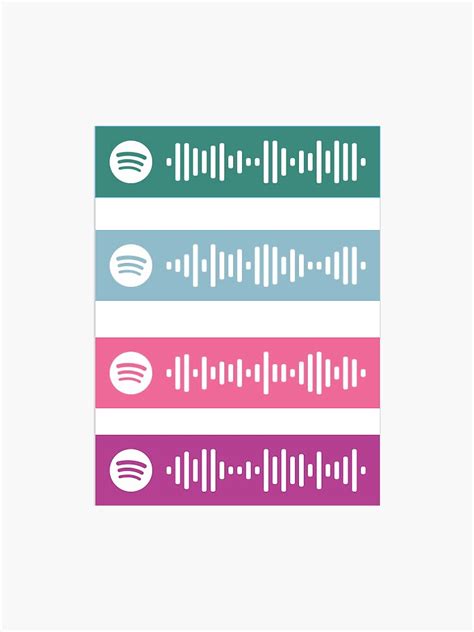 Clairo Spotify Code Stickers 4 Pack Sticker By Ztouschner Redbubble