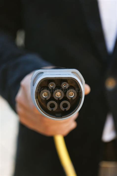 Type 2 Ccs Plug Port Cable On Electric Vehicle Fast Charging Socket Type 2 Combo Electric Car