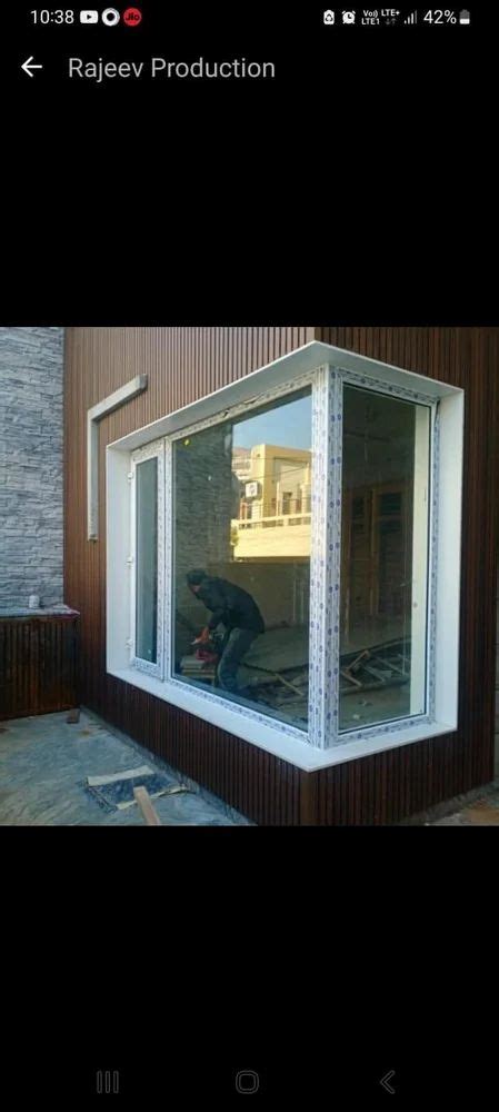 Transparent Plain Upvc Corner Window Fix Glass At 400 Sq Ft In New