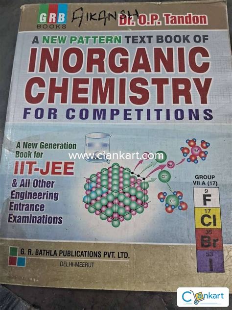 Buy Grb Books A New Pattern Textbook Of Inorganic Chemistry For
