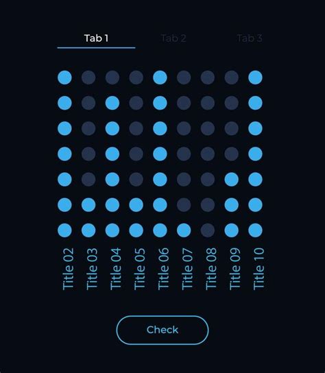 Vertical Dot Chart Ui Element