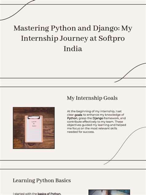 Slidesgo Mastering Python And Django My Internship Journey At Softpro