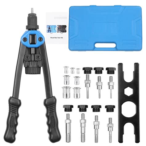 110pcs Hand Rivet Nut Tool Riveting Tool Set Rivet Vicedeal