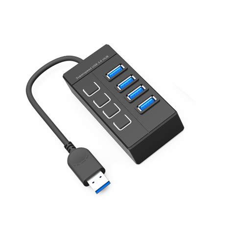 4 Port Usb 3 0 Hub With Power Switches Hub Converter And Computer Hardware Price