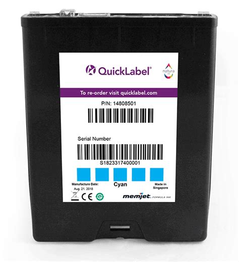 Quicklabel Ql 850 Cyan Ink Sku 14808501 Tcs Digital Solutions
