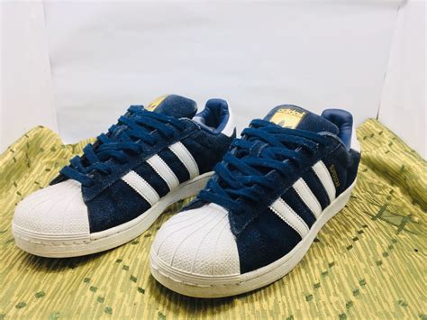 Adidas Superstar Navy Blue Suede Men S Fashion Footwear Sneakers On Carousell