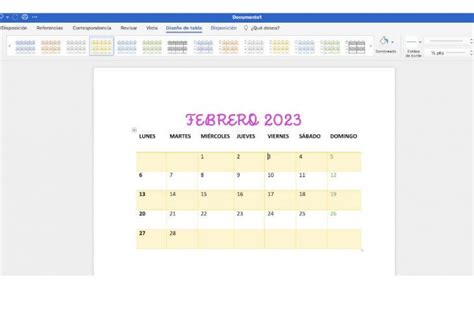 Descubre Cómo Hacer Un Calendario En Word