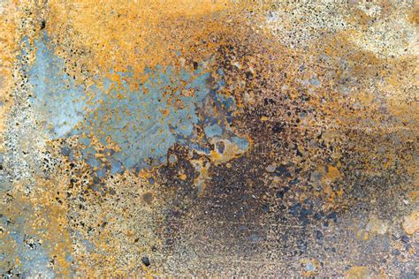 Texture Of Rusty Iron Rust On Sheet Of Metal Rust Stains On Surface Pattern In Vintage Style