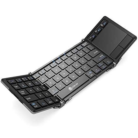 Iclever Bluetooth Keyboard Bk08 Folding Keyboard With Sensitive Touchpad Sync Up To 3 Devices