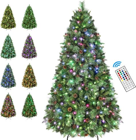 Rtb Shareconn 45ft Prelit Artificial Christmas Pine Tree W Remote