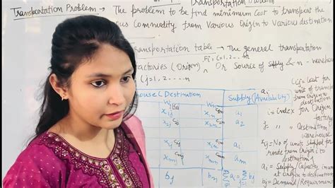 Transportation Problem Linear Programming Transportation Problem