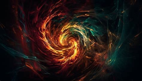A Vibrant Surreal Explosion Of Color And Electricity In Motion Generated By Ai Stock