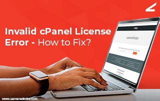Invalid CPanel License Error How To Fix ServerAdminz