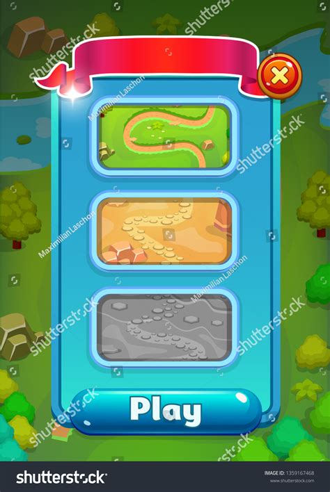User Interface Gui Mobile Game Assets Stock Vector Royalty Free 1359167468 Shutterstock