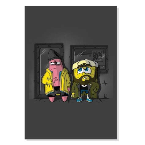 قیمت و خرید پوستر طرح انیمیشن سریالی باب اسفنجی شلوار مکعبی و پاتریک استار مدل M0613