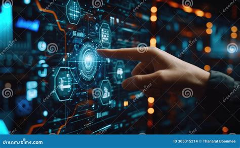 A Person S Hand Holding A Virtual Interface Bridging The Digital And Physical Worlds Ai