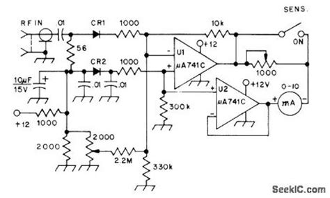 RF METER Basic Circuit Circuit Diagram SeekIC Com