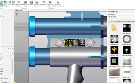 Re Aligning Textures In Solidworks Composer Goengineer