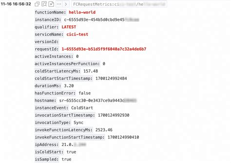 Use Request Level Metrics For Troubleshooting Function Compute