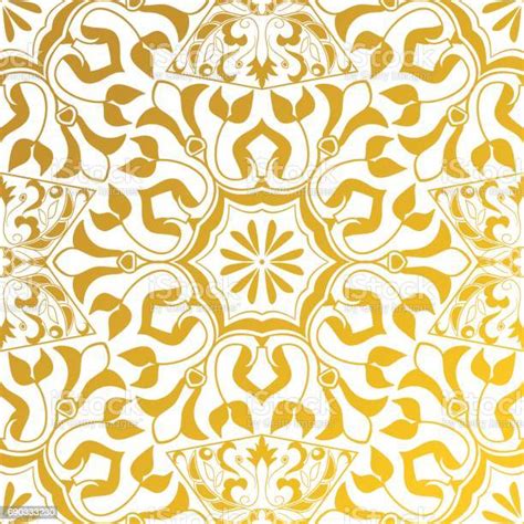 벡터 완벽 한 텍스처입니다 골든 빈티지 패턴입니다 아 라베 스크와 꽃 장식 0명에 대한 스톡 벡터 아트 및 기타 이미지 0명 고풍스런 골동품 Istock