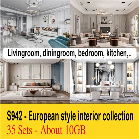 06 S764 Modern Style Interior Sketchup Model Sketchup Scene