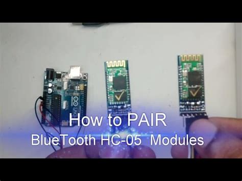 Bluetooth HC05 How To Pair Two Modules Alselectro