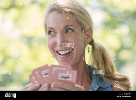 Older Woman Fun High Resolution Stock Photography And Images Alamy